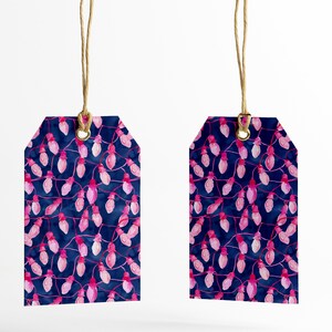 Christmas Lights Seamless String Lights Background Pattern, Pink ...