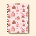 Pink Gingerbread House Seamless Pattern Pink Christmas Background ...