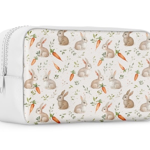 Bunny and Carrot Seamless Pattern Spring Bunnies Pattern, Rabbit With ...