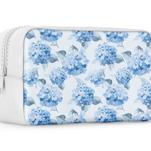 Light Blue Hydrangea Pattern, Seamless Light Blue Watercolor Hydrangeas ...