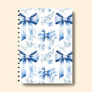 Blue Bow Seamless Pattern, Blue Bow Background, Watercolor Bow ...