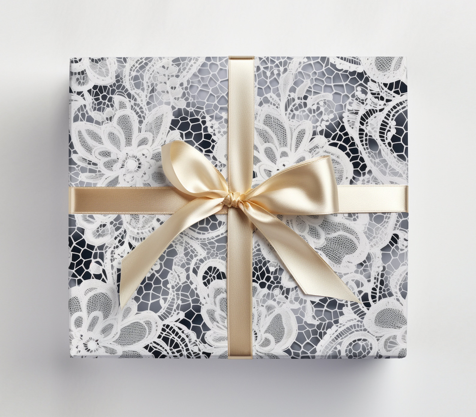 Seamless Lace Background Black Lace Repeating Background, Black and ...