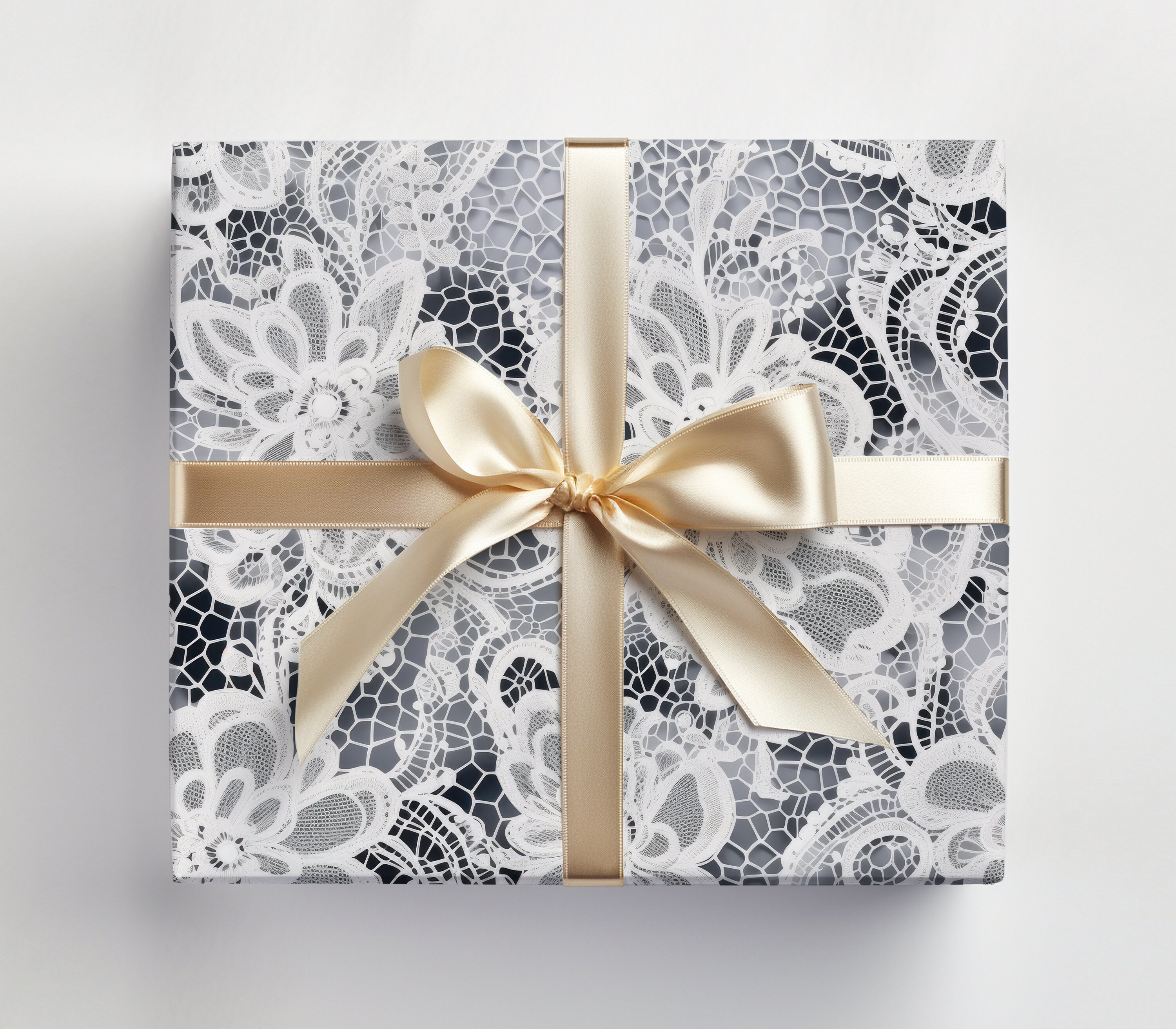 Seamless Lace Background Black Lace Repeating Background, Black and ...