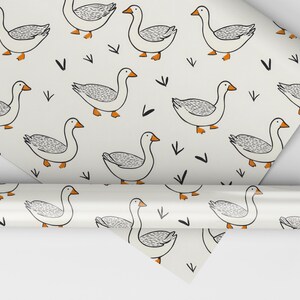Cute Goose Seamless Pattern Repeating Goose Pattern Background Cute ...