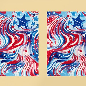 Seamless Fourth of July Pattern, Stars and Stripes USA Seamless ...
