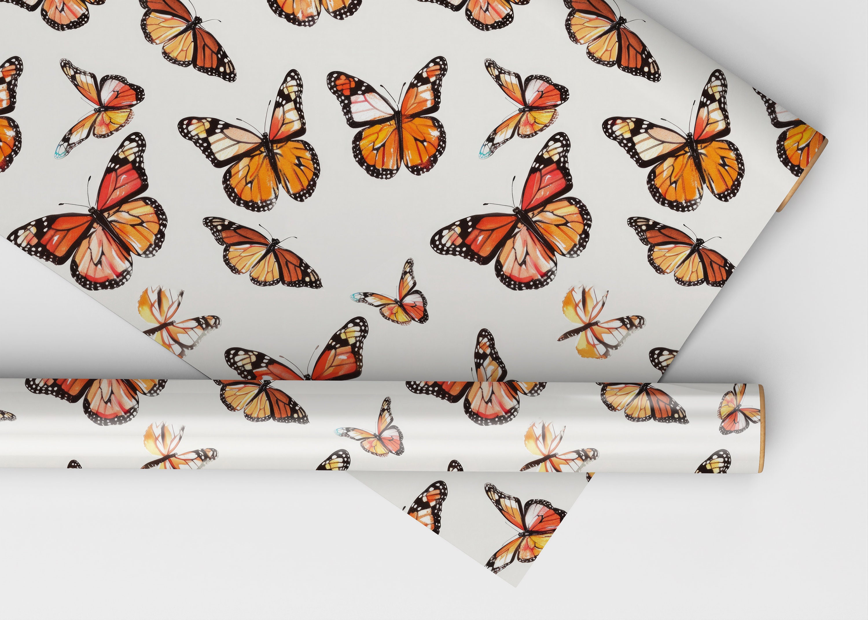 Seamless Monarch Butterflies Pattern, Repeating Monarch Butterfly ...
