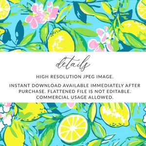 Seamless Limes Pattern, Preppy Limes Seamless Digital PNG File for ...