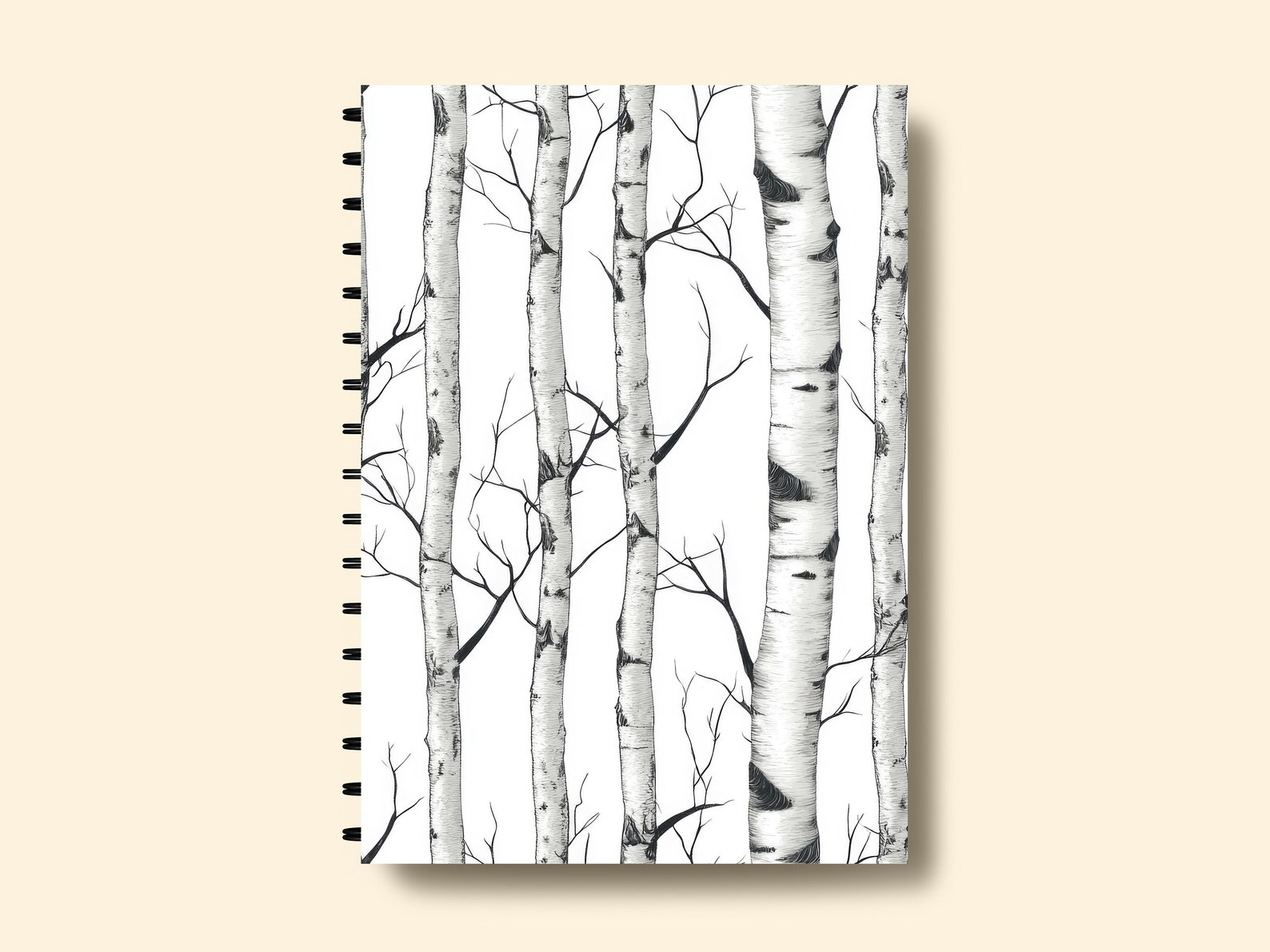 Birch Tree Seamless Pattern White Trees Aspen Tree Pattern Background ...