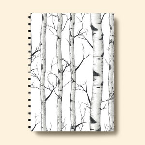 Birch Tree Seamless Pattern White Trees Aspen Tree Pattern Background ...
