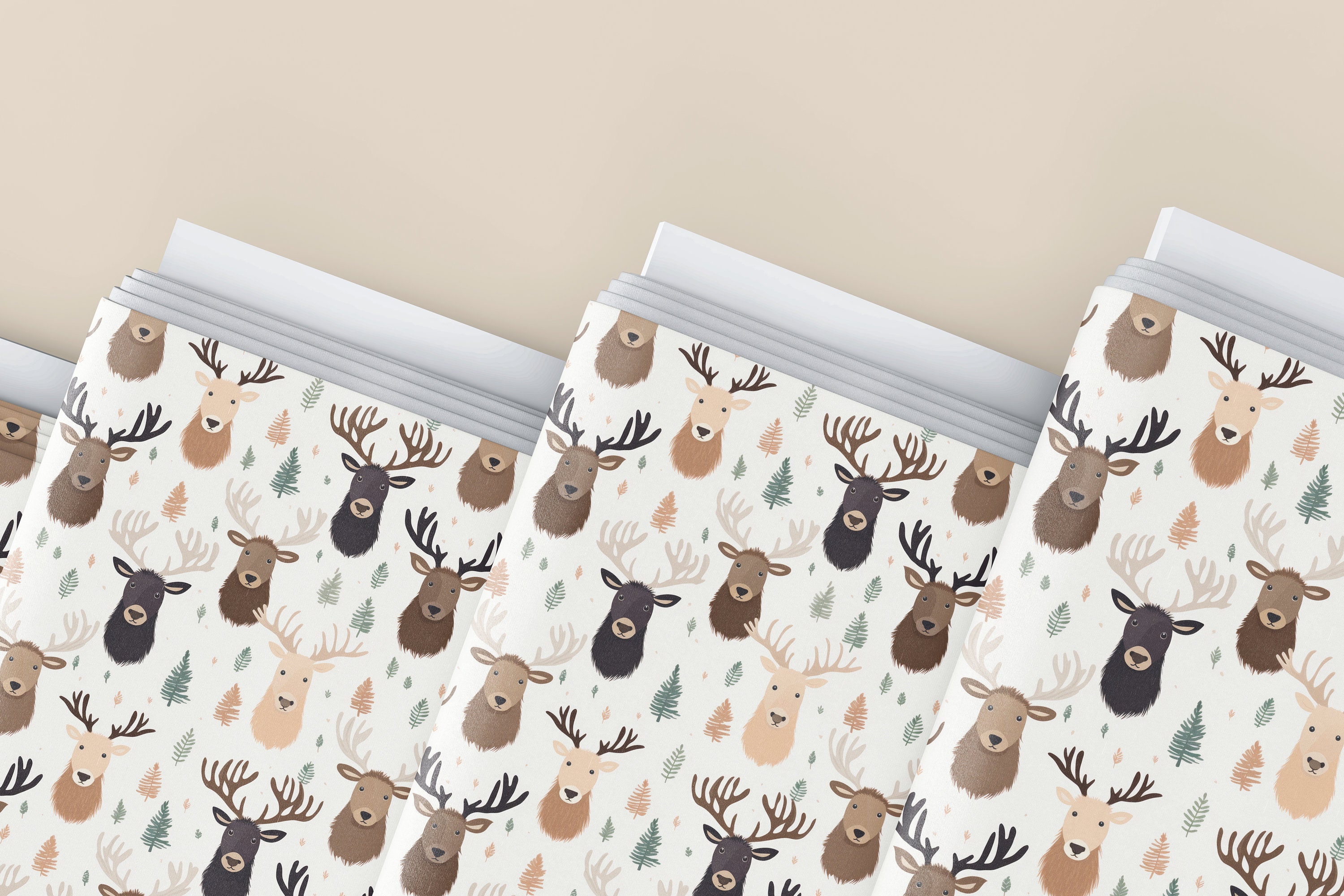 Seamless Moose Pattern Cute Moose Pattern Repeating Moose - Etsy