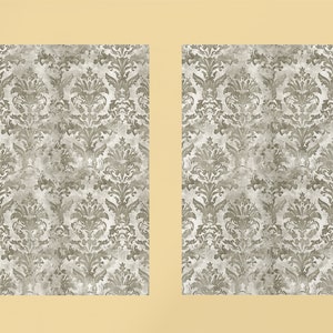 Seamless Damask Pattern Set, Neutral Damask Patterns, Distressed Damask ...