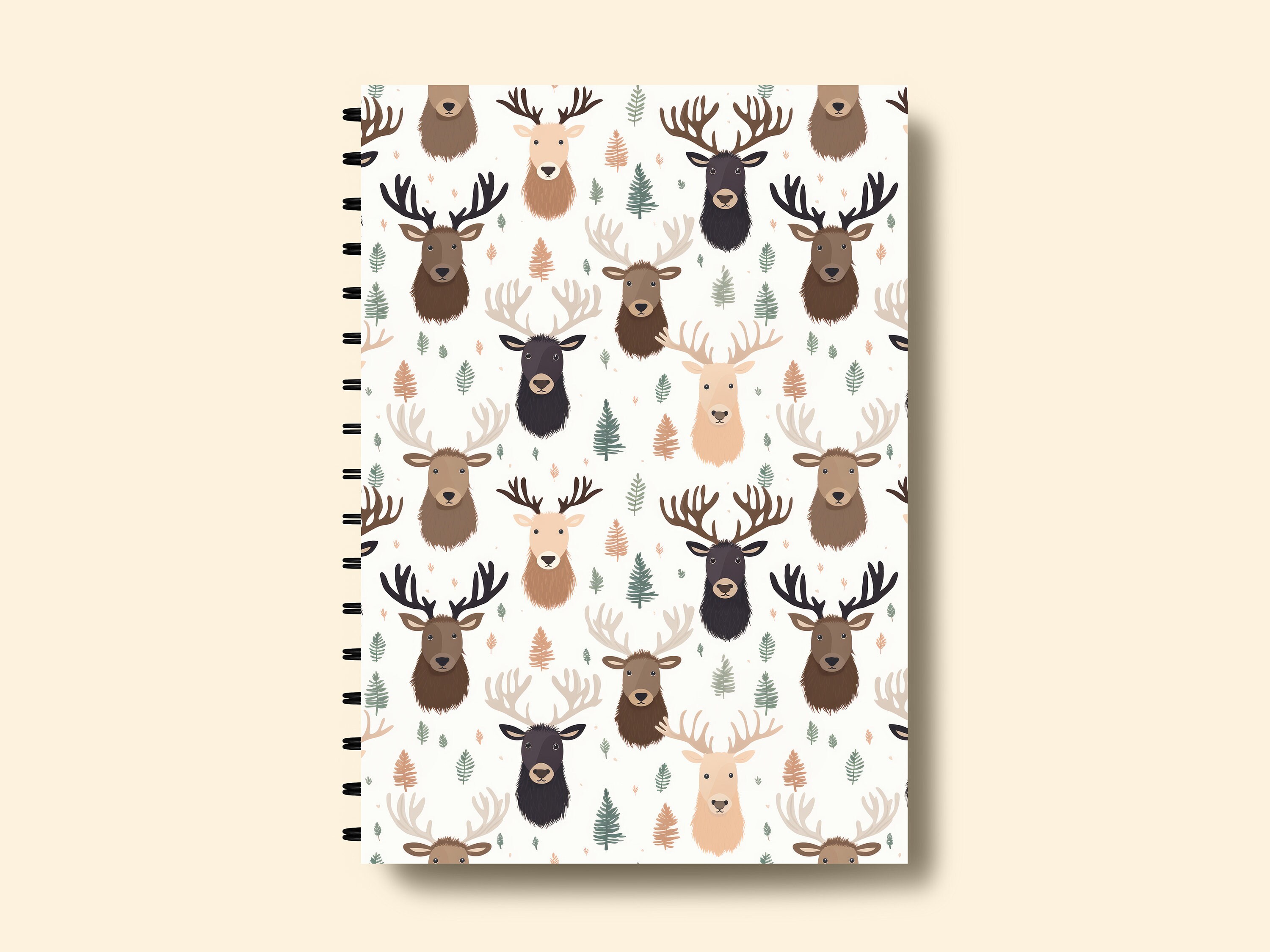Seamless Moose Pattern Cute Moose Pattern Repeating Moose - Etsy
