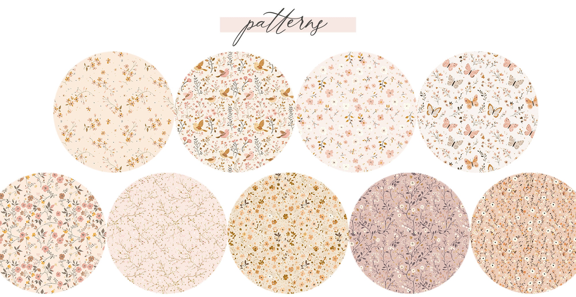 30 Boho Pink Floral Patterns Dusty Pink Flower Backgrounds Tiling Boho ...
