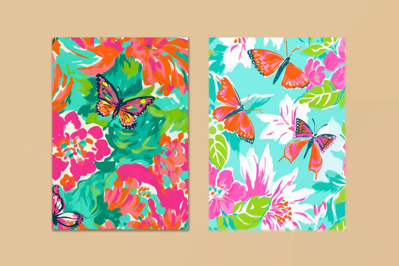 Vibrant Butterfly Background Patterns, SEAMLESS Butterfly Pattern ...