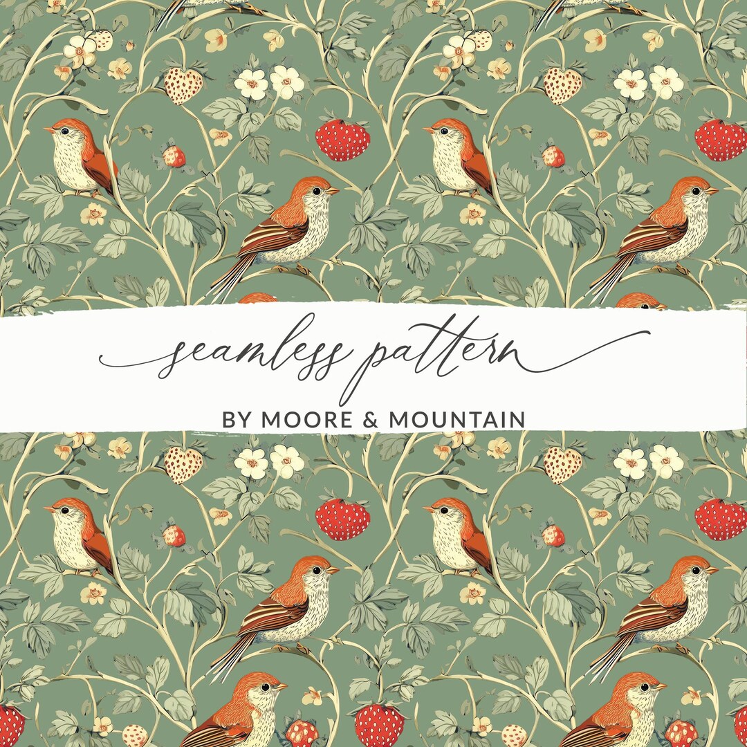 William Morris Seamless Birds Pattern Repeating Vintage Birds ...