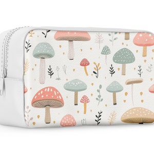 Pink Mushroom Seamless Background, Cute Mushrooms Pattern, Illustrated ...