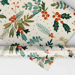 Holly Berries Seamless Background Pattern Christmas Berries Repeating ...
