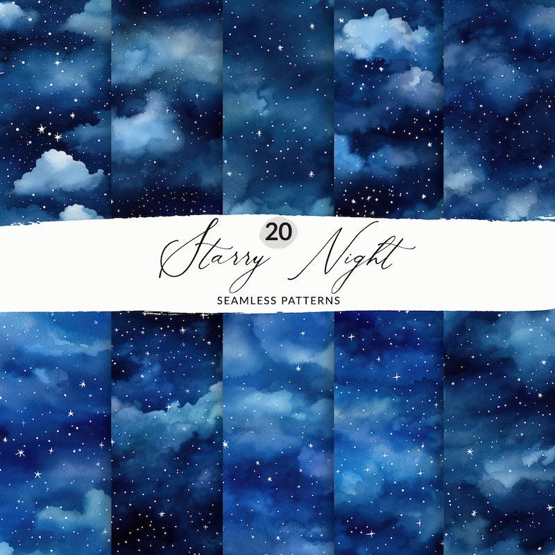 Night Sky Watercolor - Etsy