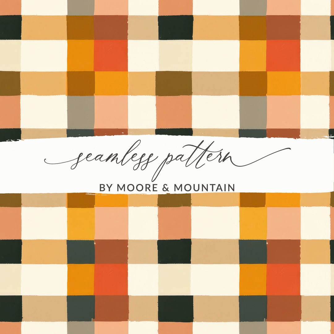 Fall Plaid Seamless Background Pattern PNG Autumn Background Fall ...