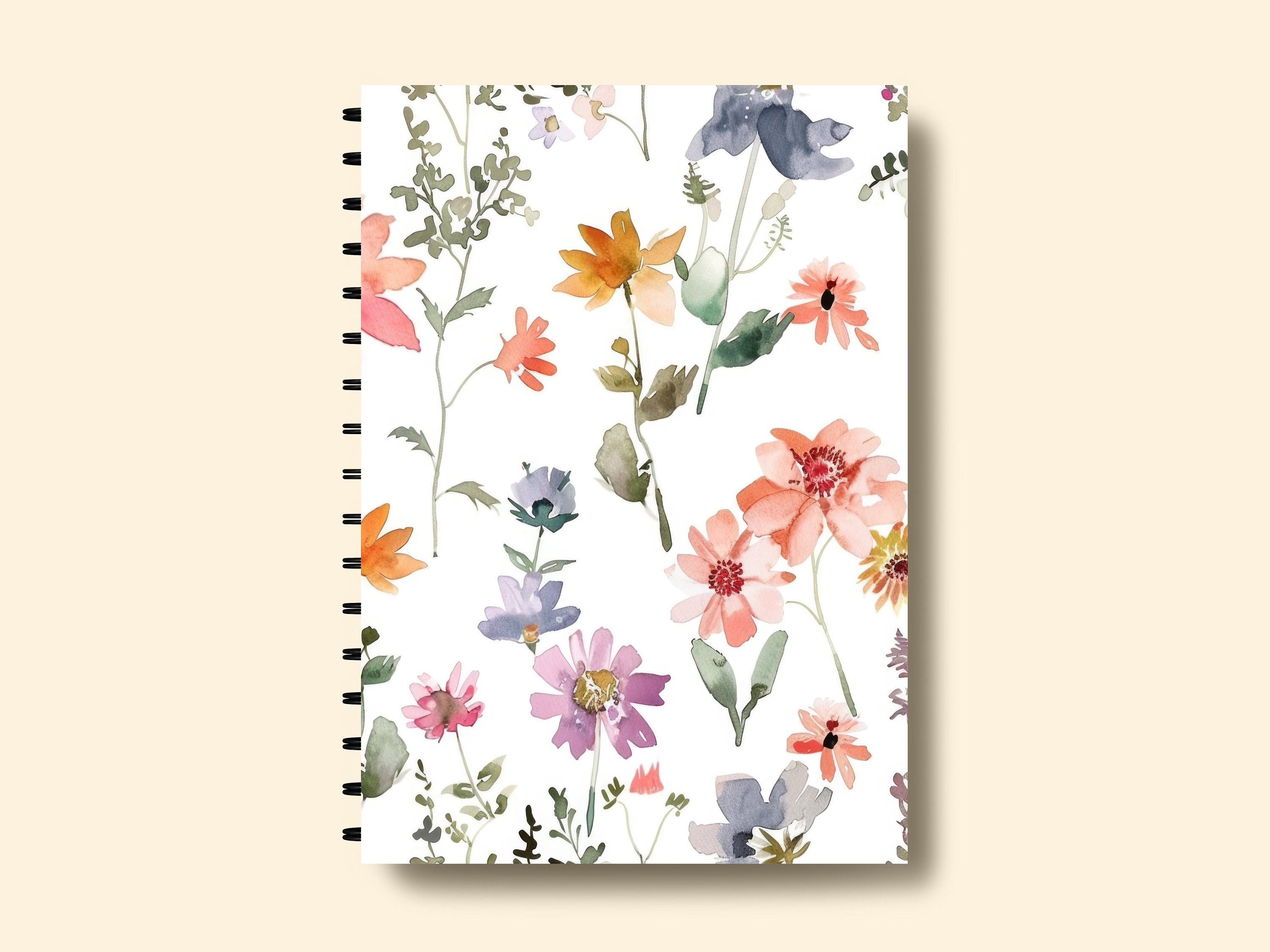 Dainty Watercolor Flowers Pattern, Delicate Floral Background Design ...