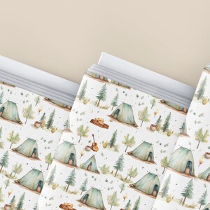 Camping Seamless Background Pattern Camping, Tent Camping Digital Paper ...