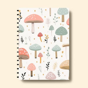 Pink Mushroom Seamless Background, Cute Mushrooms Pattern, Illustrated ...