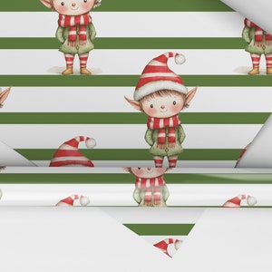 Cute Elf Background Pattern Seamless Elf Pattern PNG Background, Cute ...