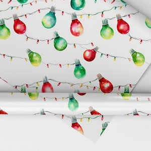 Seamless Christmas Lights Pattern, Seamless String of Christmas Lights ...