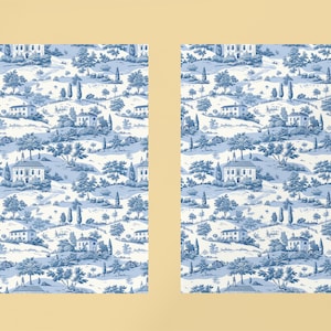 Seamless Toile Pattern, Light Blue Toile French Toile, Delicate Toile ...