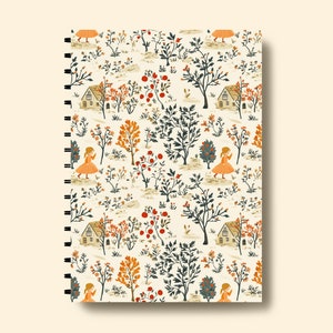 Cottagecore Fall Seamless Background Pattern Autumn Fall Scene ...