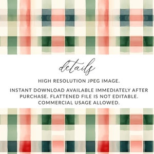 Watercolor Plaid Seamless Pattern, Painted Plaid Pattern, Christmas ...