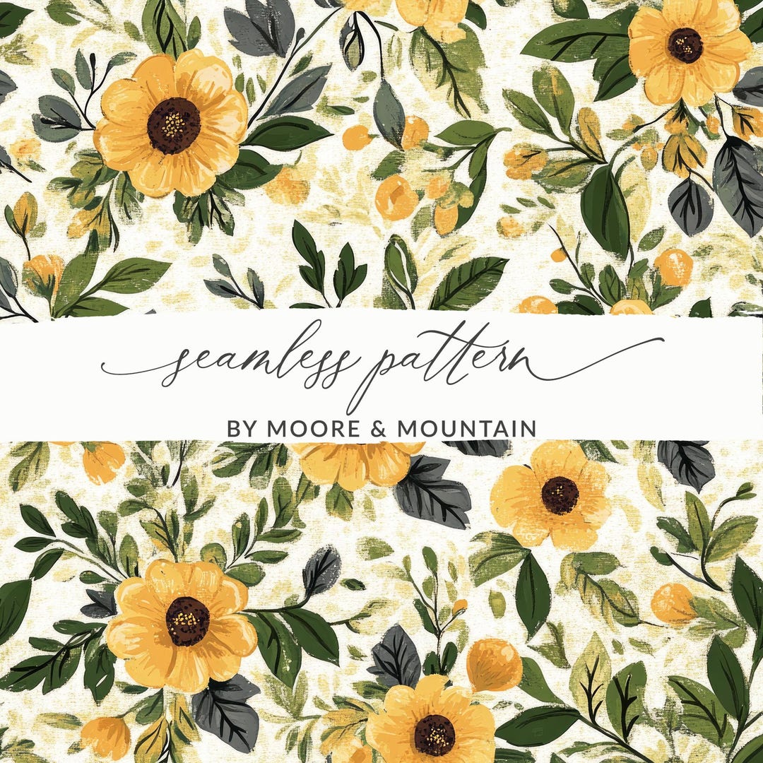 Yellow Garden Rose Seamless Background PNG Pattern Yellow Primrose ...