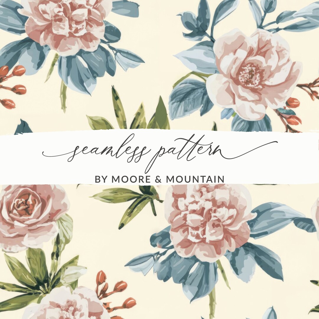Seamless Pastel Floral Background, Modern Pastel Flowers Background ...