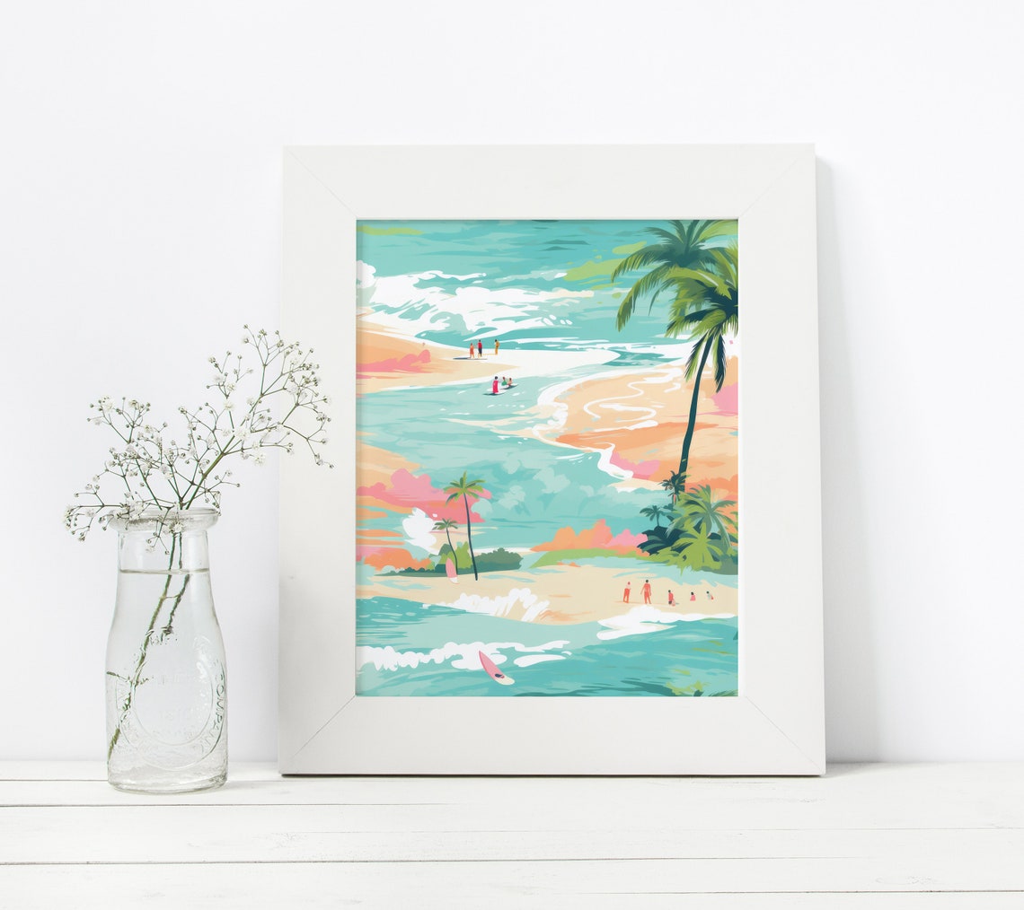 Seamless Beachy Pattern, Seamless Coastal Background, Seamless Summer ...
