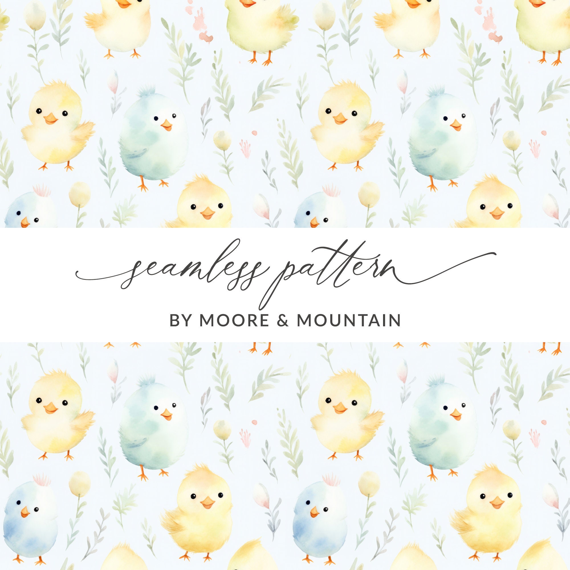 Seamless Baby Chicks Background Pattern, Seamless Easter Chicks Pattern ...