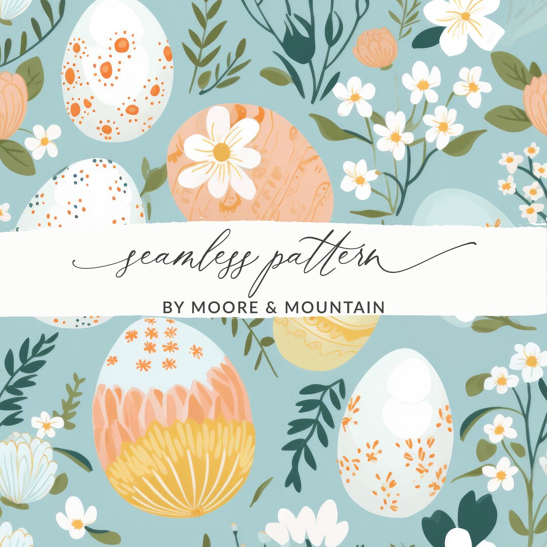 Spring Easter Pattern, Seamless Easter Eggs Background Pattern, Easter ...