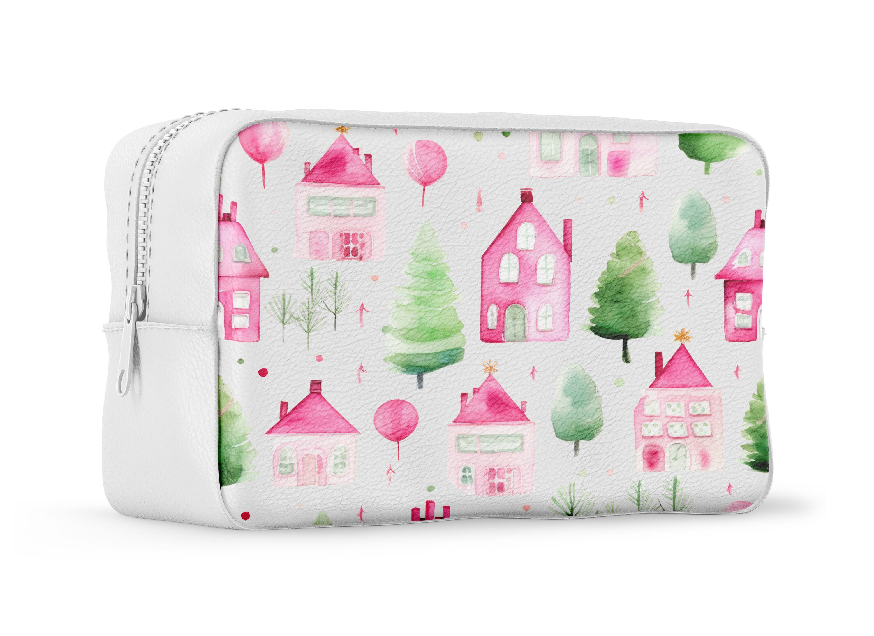 Hot Pink Christmas Clipart, Pink Watercolor Christmas Clipart, Pink ...