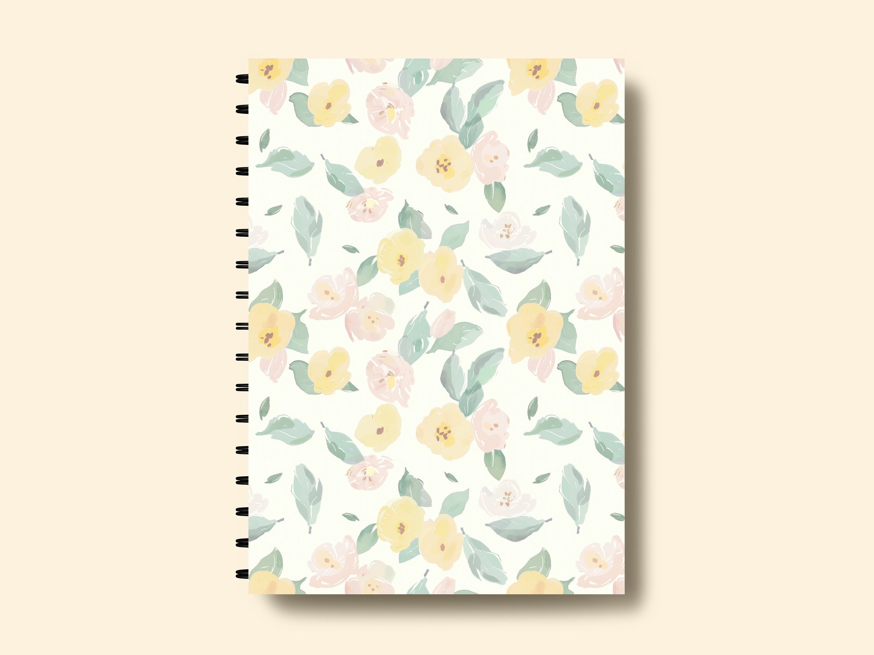Pastel Flowers Background, Seamless Cute Pastel Floral Pattern ...