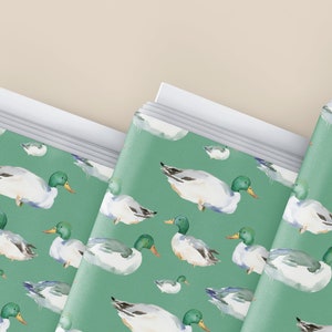 Seamless Duck Pattern, Mallard Duck Seamless Background, Cute ...