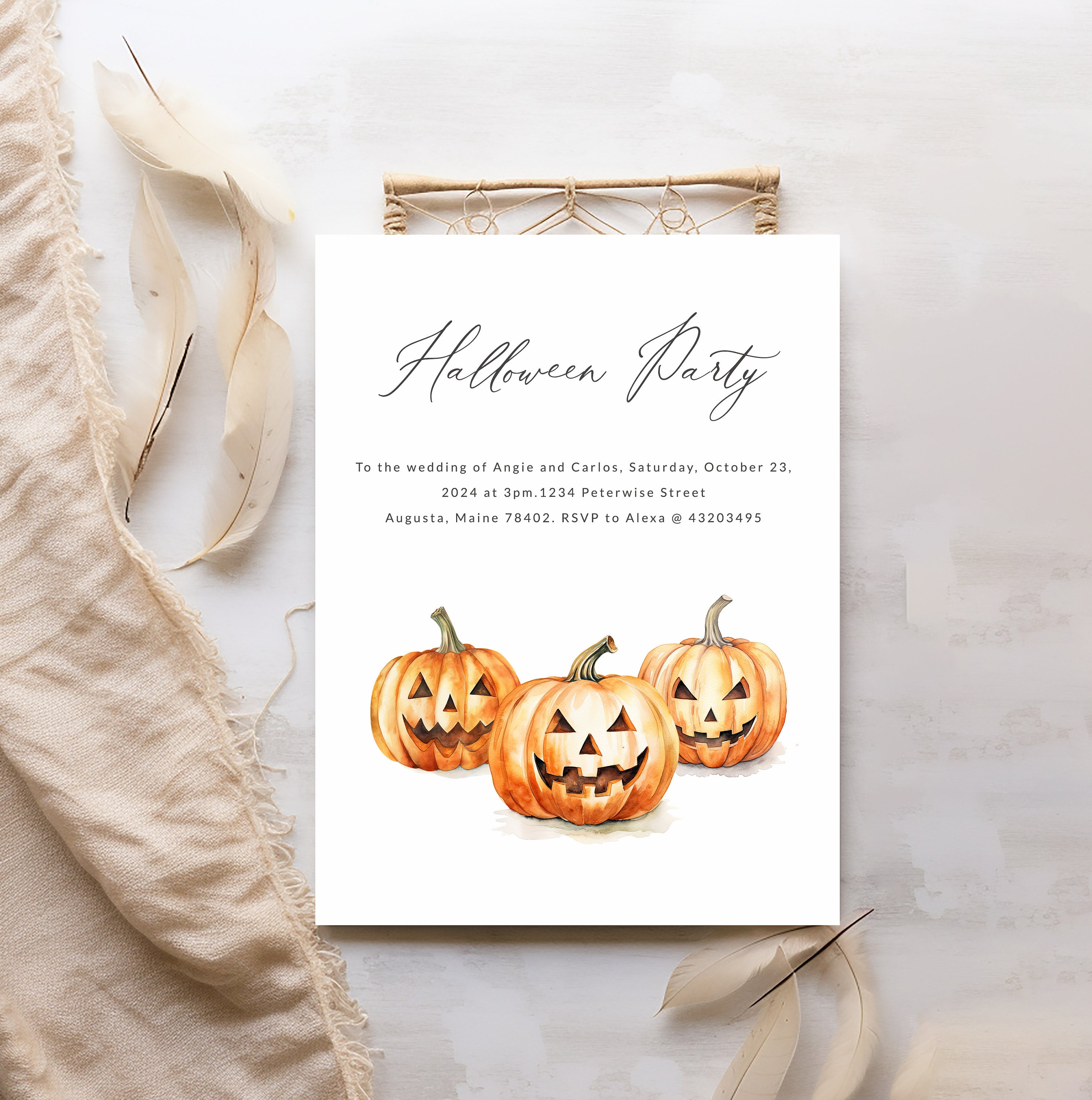 Watercolor Jack O Lantern Clipart, Jacko Lantern Clipart, Halloween ...