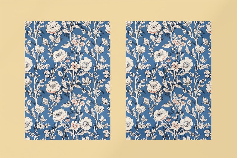 Modern Chinoiserie Floral Pattern, Seamless Chinoiserie Background ...