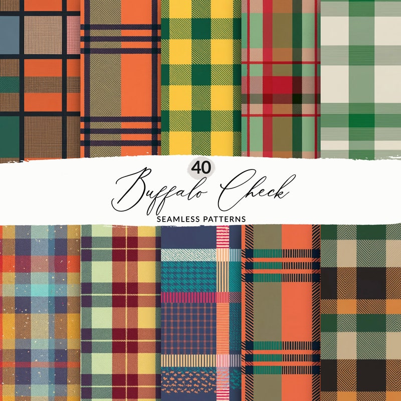 Buffalo Check Stencil - Etsy