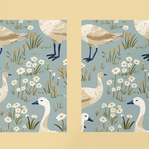 Seamless Goose Background Pattern Geese Repeating Background Pattern ...