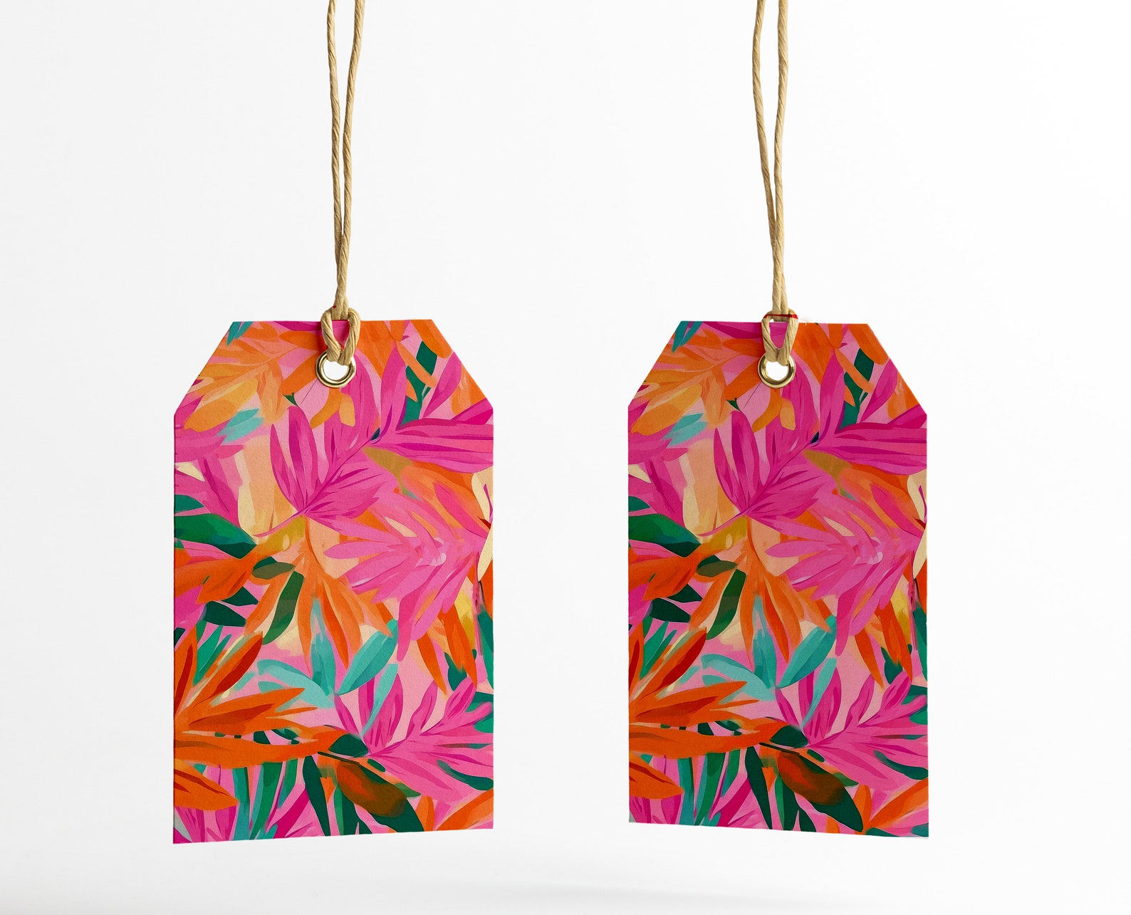 Preppy Palm Leaf Seamless Pattern Pink Tropical Leaves Background ...