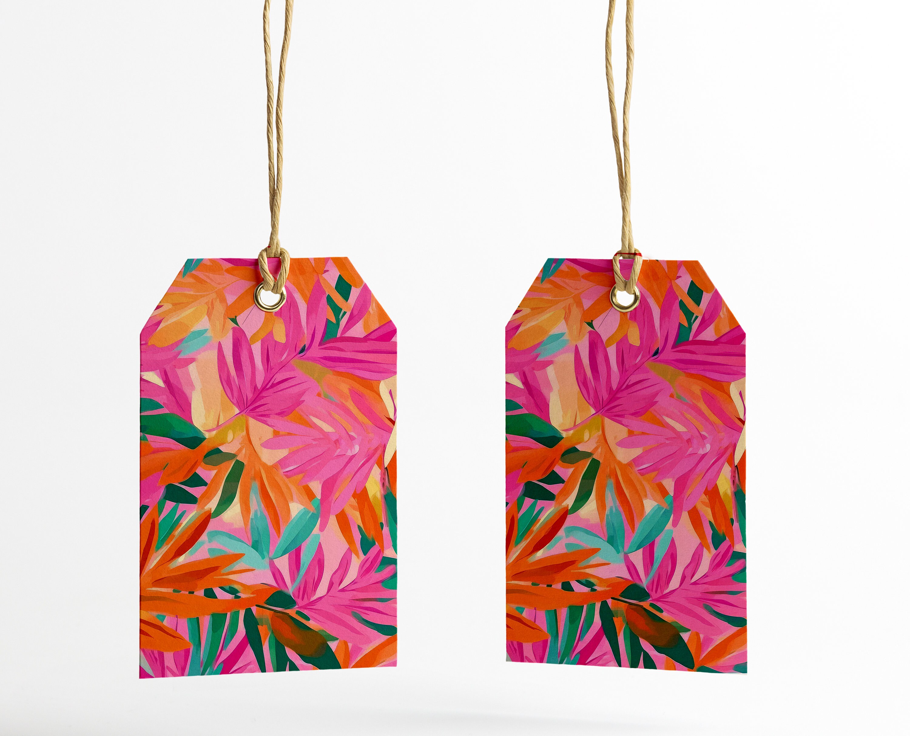 Preppy Palm Leaf Seamless Pattern Pink Tropical Leaves Background ...