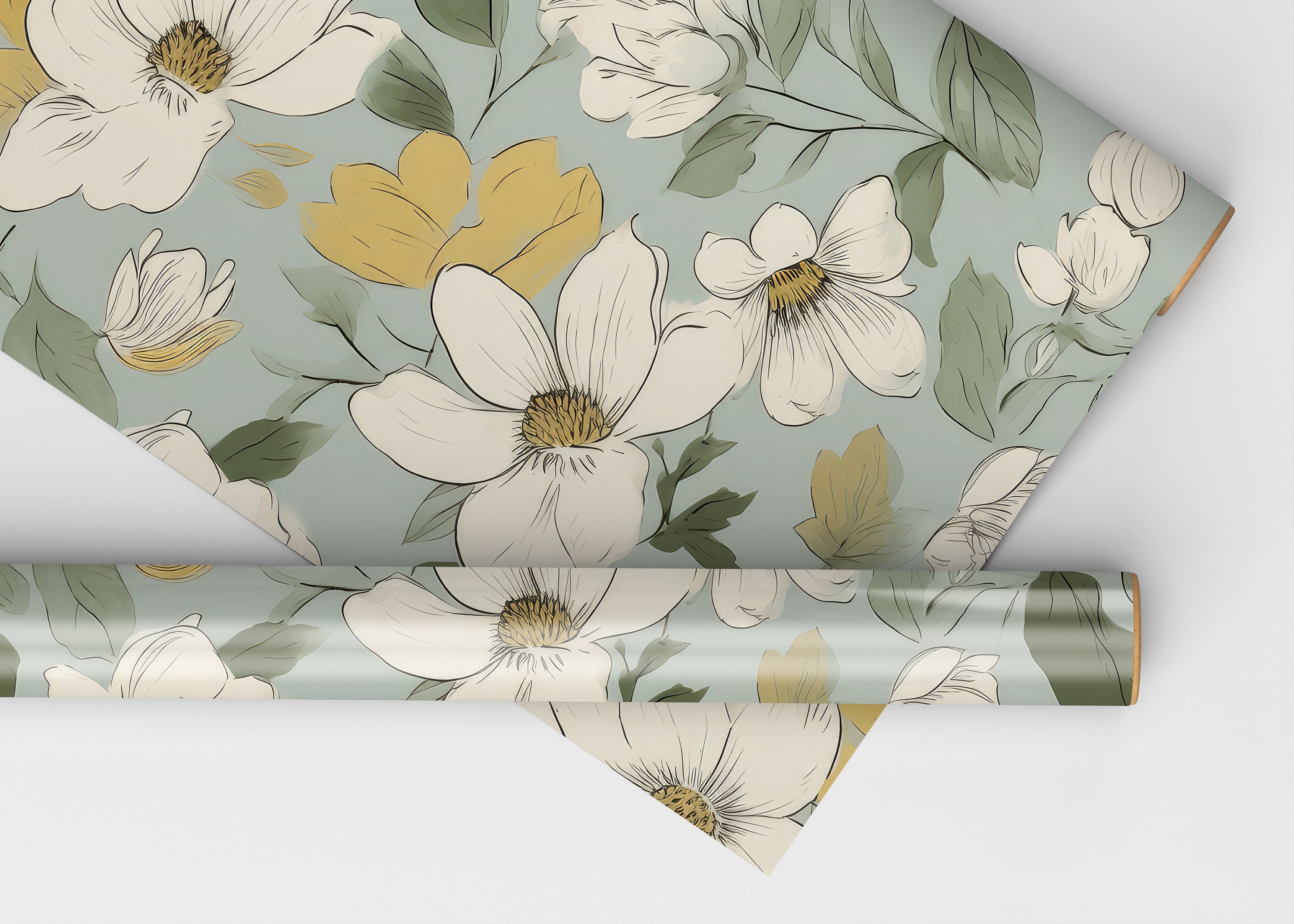 Seamless Magnolia Pattern Modern Magnolia Seamless Background, Magnolia ...