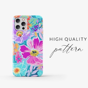 Hibiscus Seamless Preppy Pattern, Pink and Purple Seamless Blooms ...