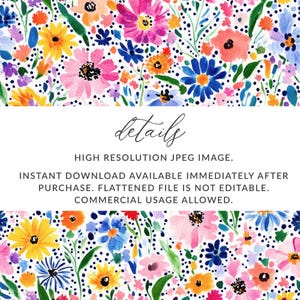 Polka Dot Floral Seamless Pattern Bright Spring Seamless Ditsy Floral ...