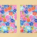 Bright Blue Floral Background, Repeating Preppy Flowers Pattern, Summer ...