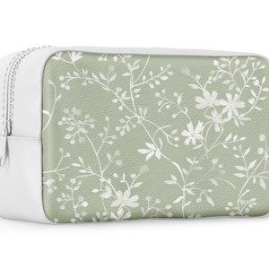 Seamless Sage Green Pattern, Dainty Sage Green Leaves and Branches ...